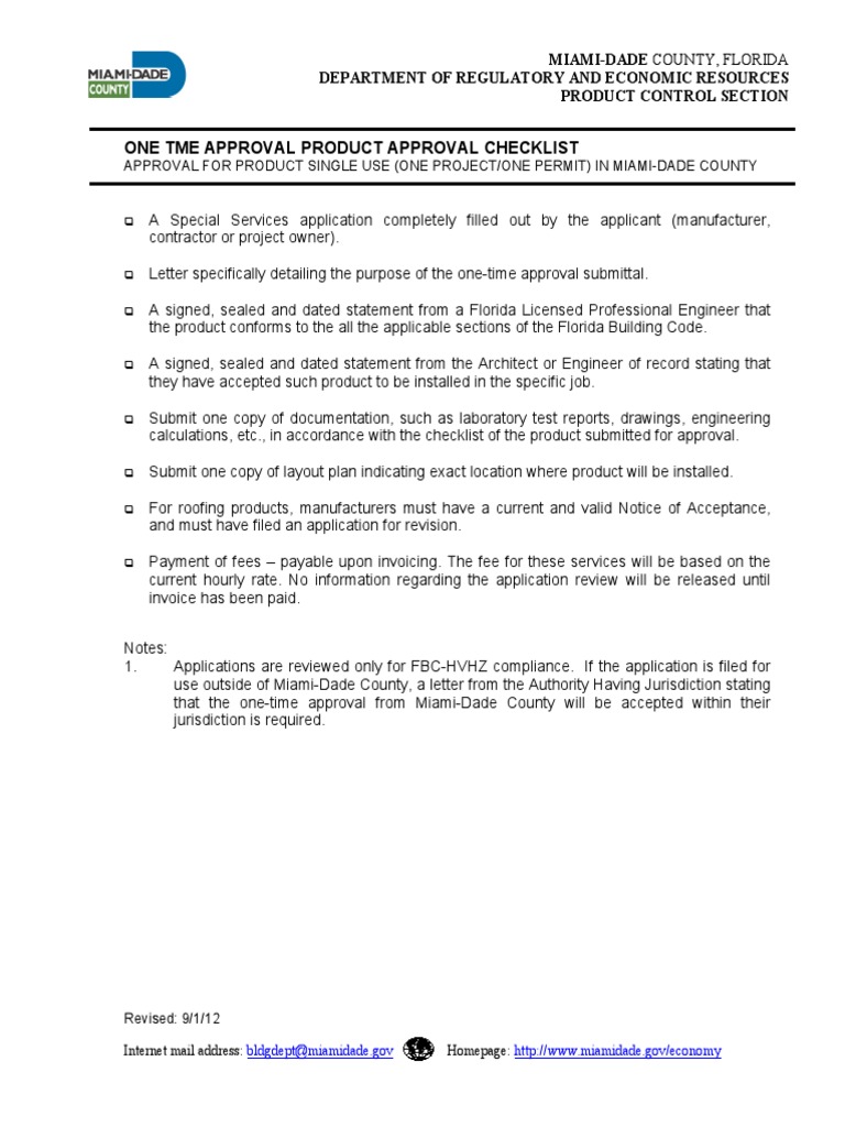 Noa One Time Approval | PDF