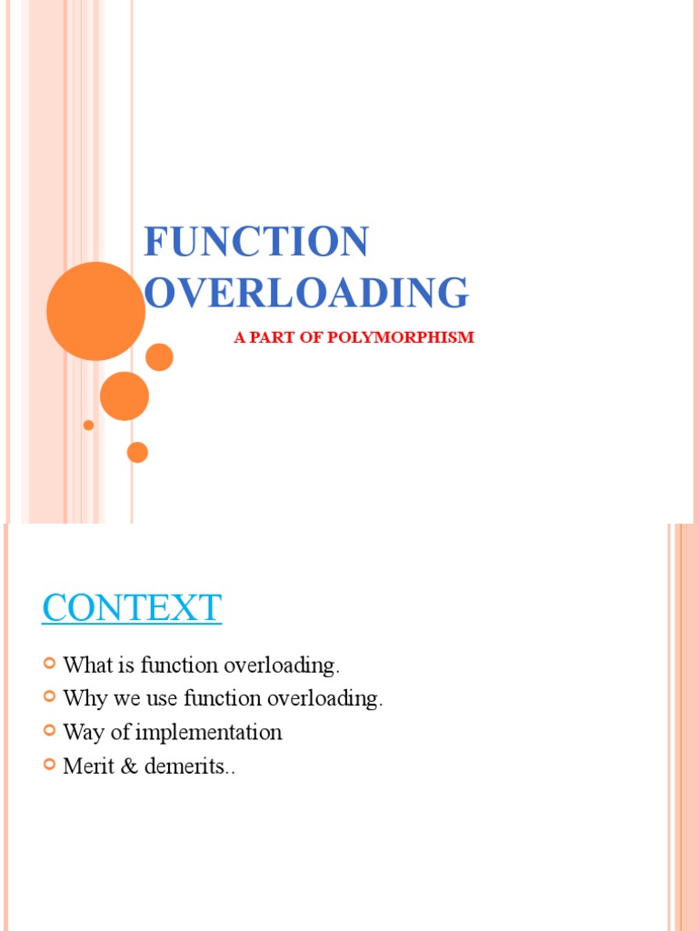 Function Overloading Pdf Parameter Computer Programming Integer Computer Science 3645