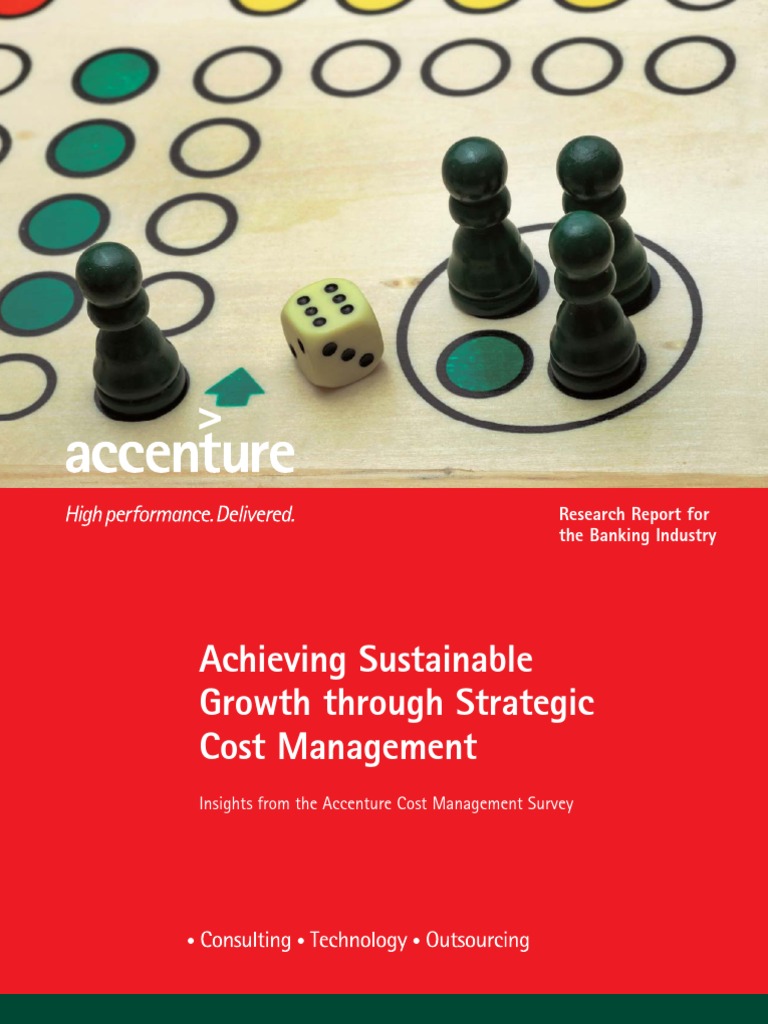Accenture Banking Cost Management Survey | PDF | Cost Accounting | Banks