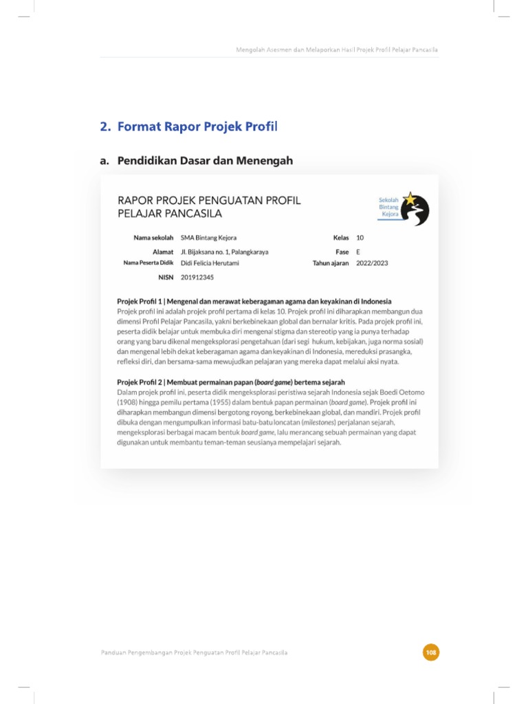 Format Rapor P5 | PDF