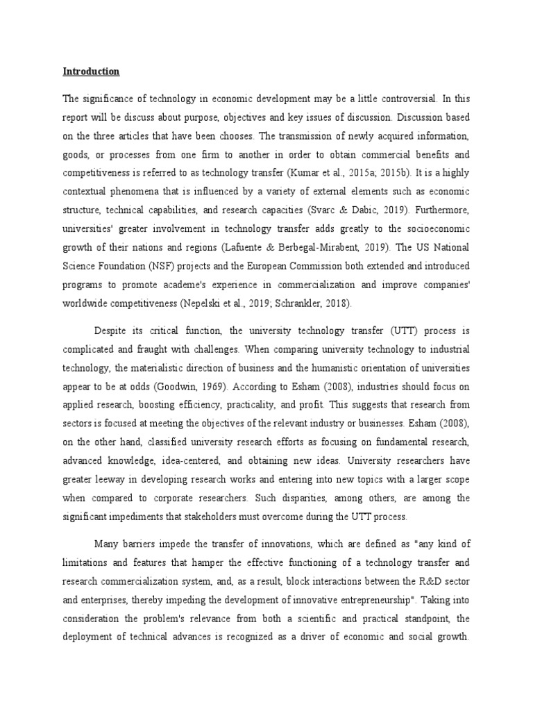 Topic 2 - Technology Transfer | PDF | Technology Transfer | Innovation