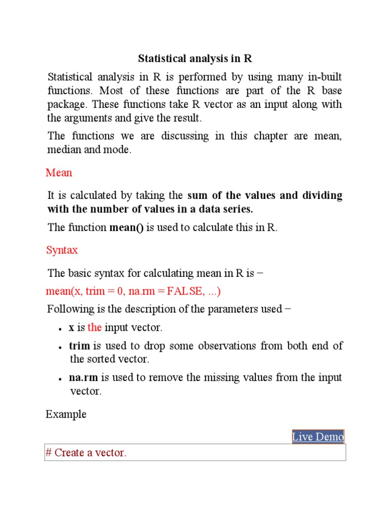 Statistical Analysis | PDF | Regression Analysis | Linear Regression