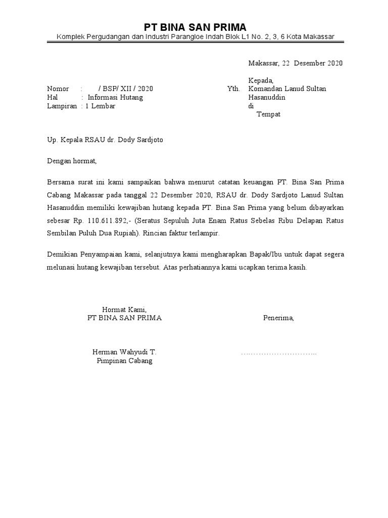 PT Bina San Prima: Komplek Pergudangan Dan Industri Parangloe Indah Blok L1 No. 2, 3, 6 Kota ...