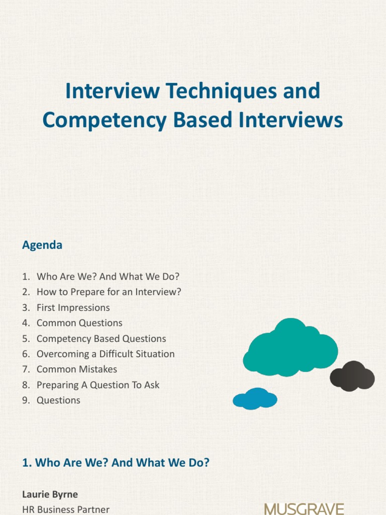 Interview Techniques and Competency | PDF | Psychological Concepts ...