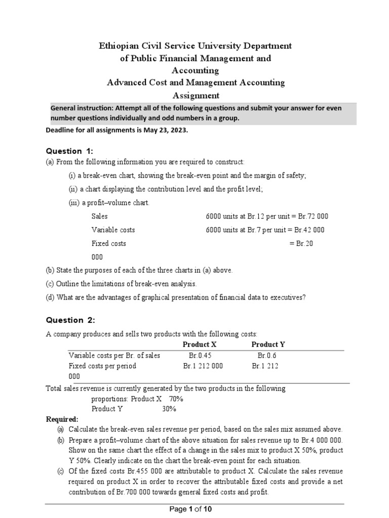 Advanced Cost Analysis Techniques | PDF | Financial Economics ...