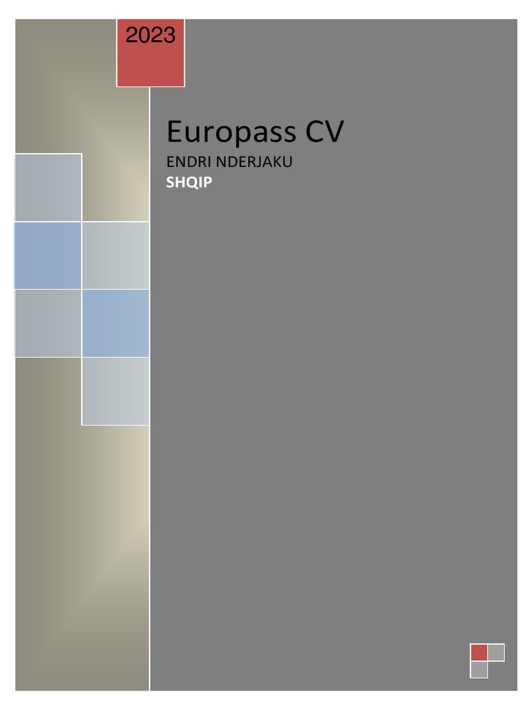 CV Shqip Endri Nderjaku | PDF
