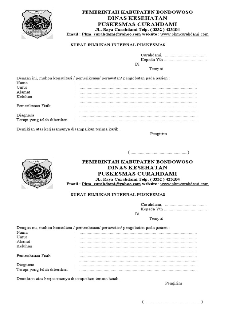 Rujuk Internal | PDF