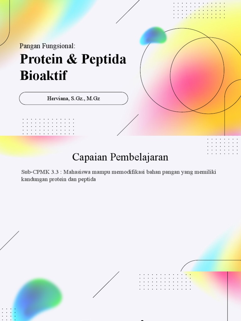 Peptide Bioaktif | PDF