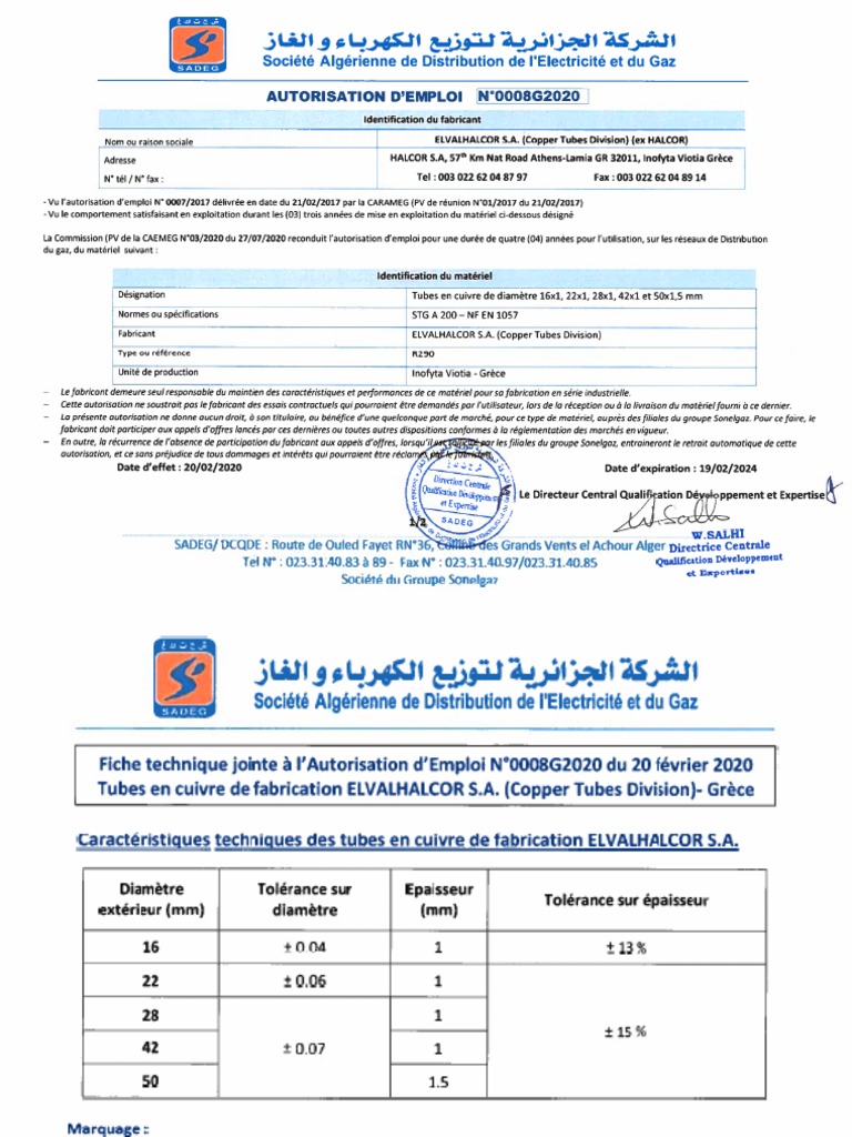 2020 Cert-Sadeg 02.2024 | PDF