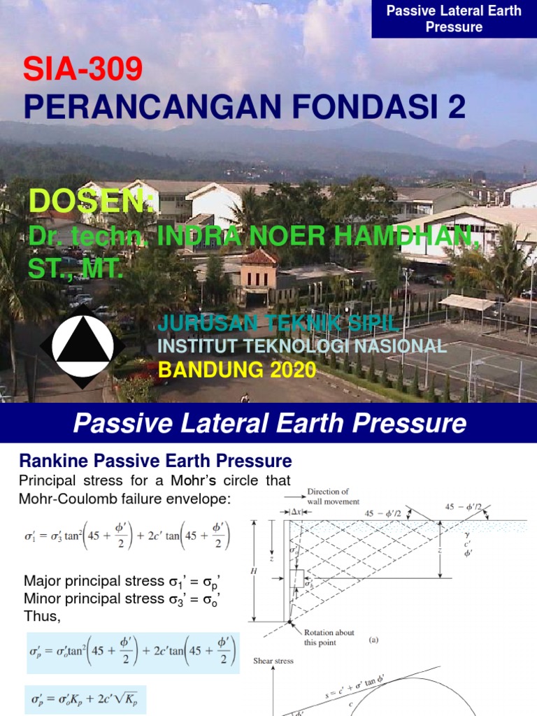Kuliah SIA-309 Perancangan Pondasi 2 4 | PDF Kuliah SIA-309 Perancangan Pondasi 2 4 | PDF