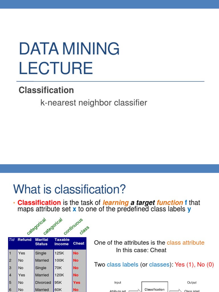 K-Nearest Neighbor | PDF | Statistical Classification | Information Science