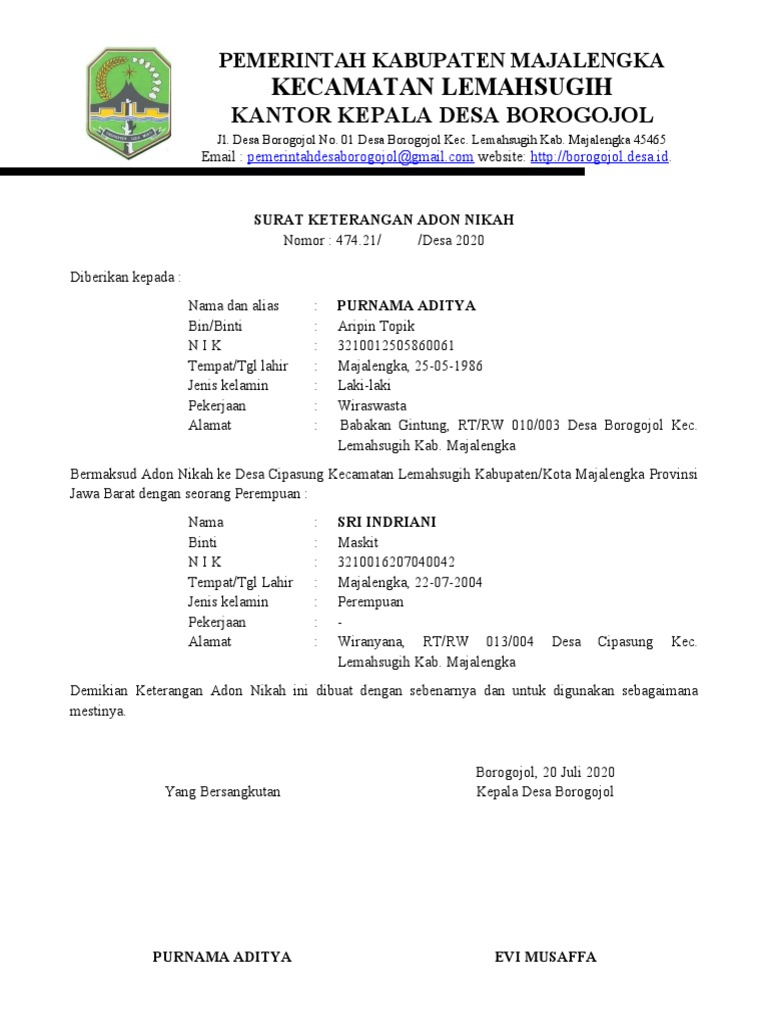 Adon Nikah Kecil | PDF