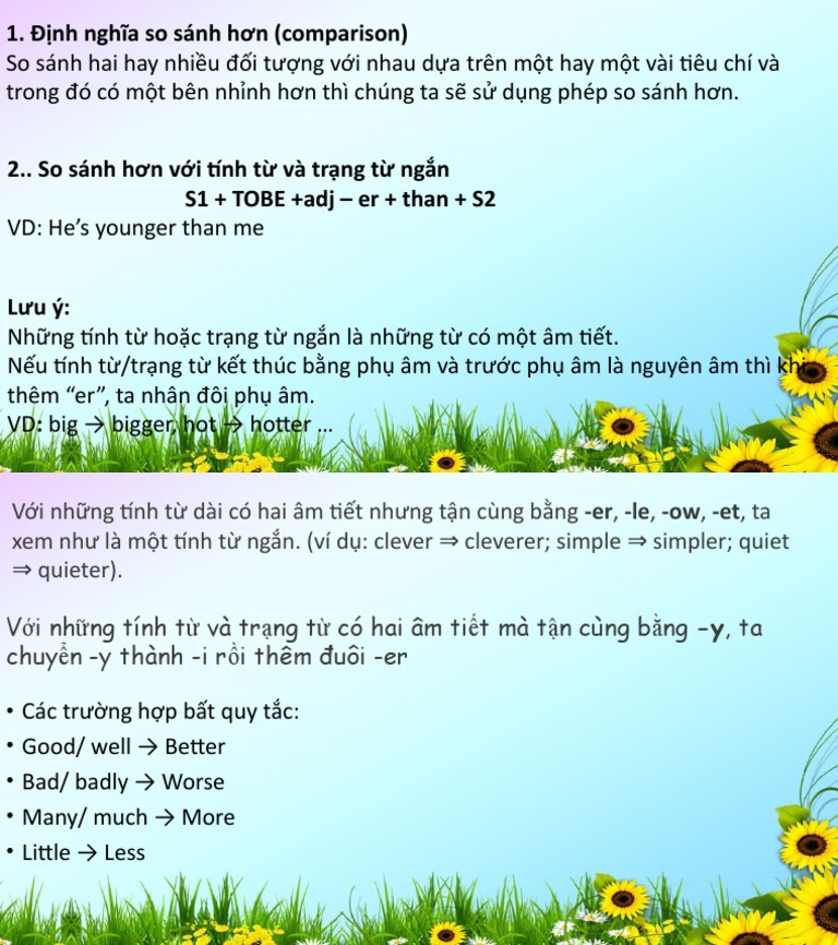 So Sánh Hơn | PDF