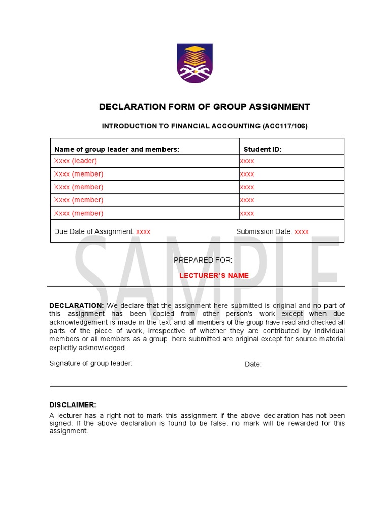 ACC117 - Sample of Group Project 1 | PDF | Debits And Credits | Cheque