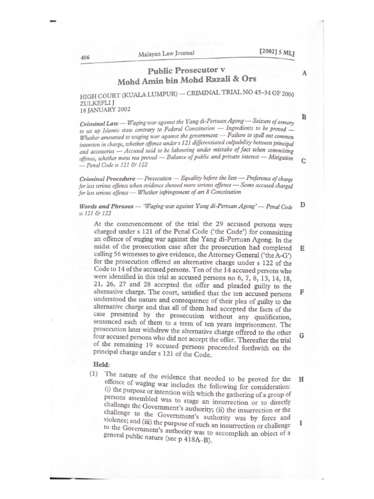 PP V Mohd Amin Mohd Razali | PDF