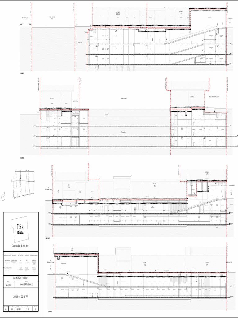 Coupes Transversales CC', DD', Ee', FF' | PDF