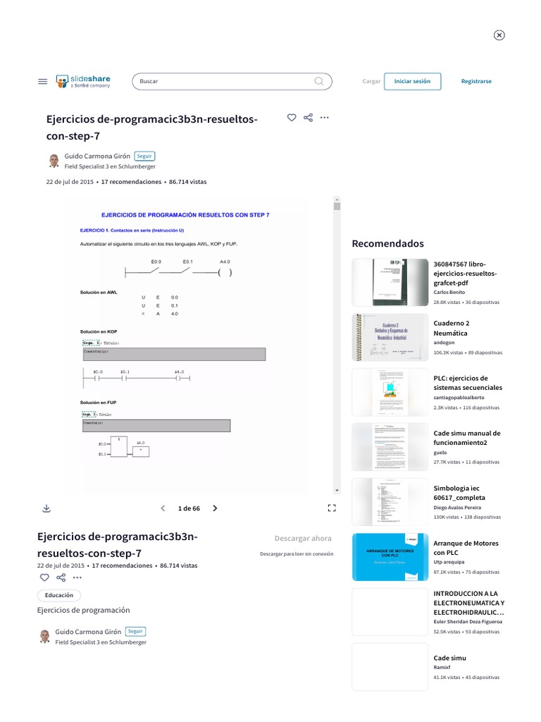 Ejercicios de Programacic3b3n Resueltos Con Step 7 | PDF | Poco | Decimal codificado en binario