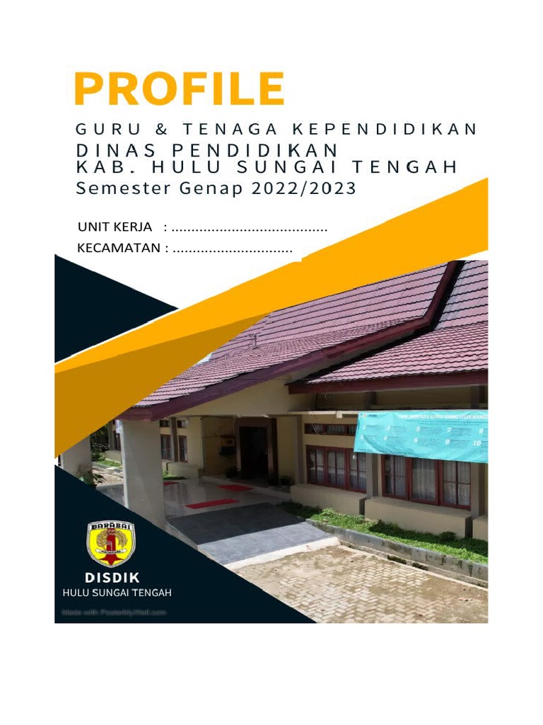 Form Biodata GTK Disdik HST 2023 Semester Genap | PDF