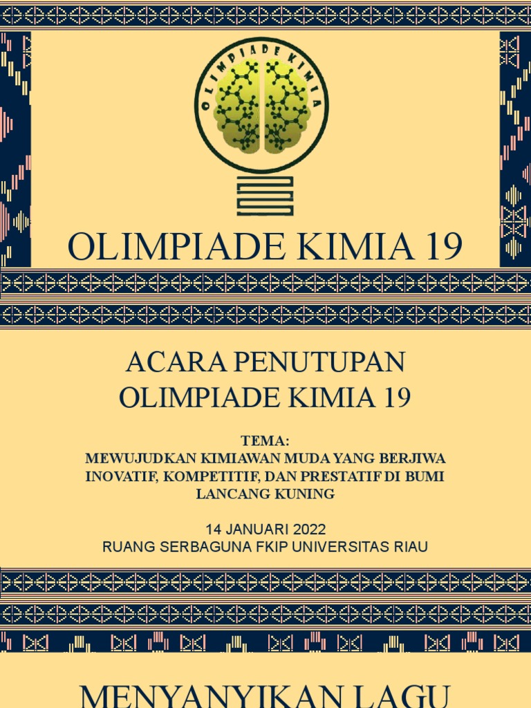 Penutupan Olimpiade Kimia 19 | PDF | Seni