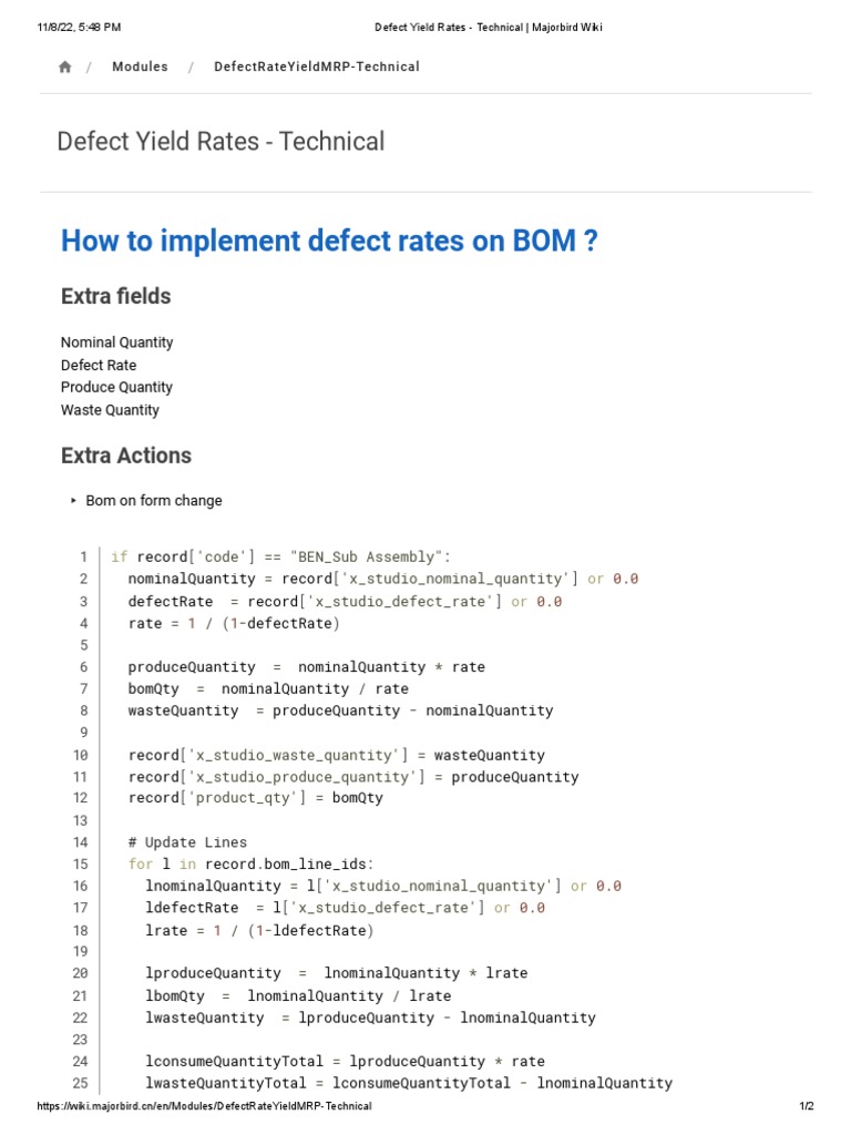 Defect Yield Rates Implementation Guide | PDF | Computing | Software ...