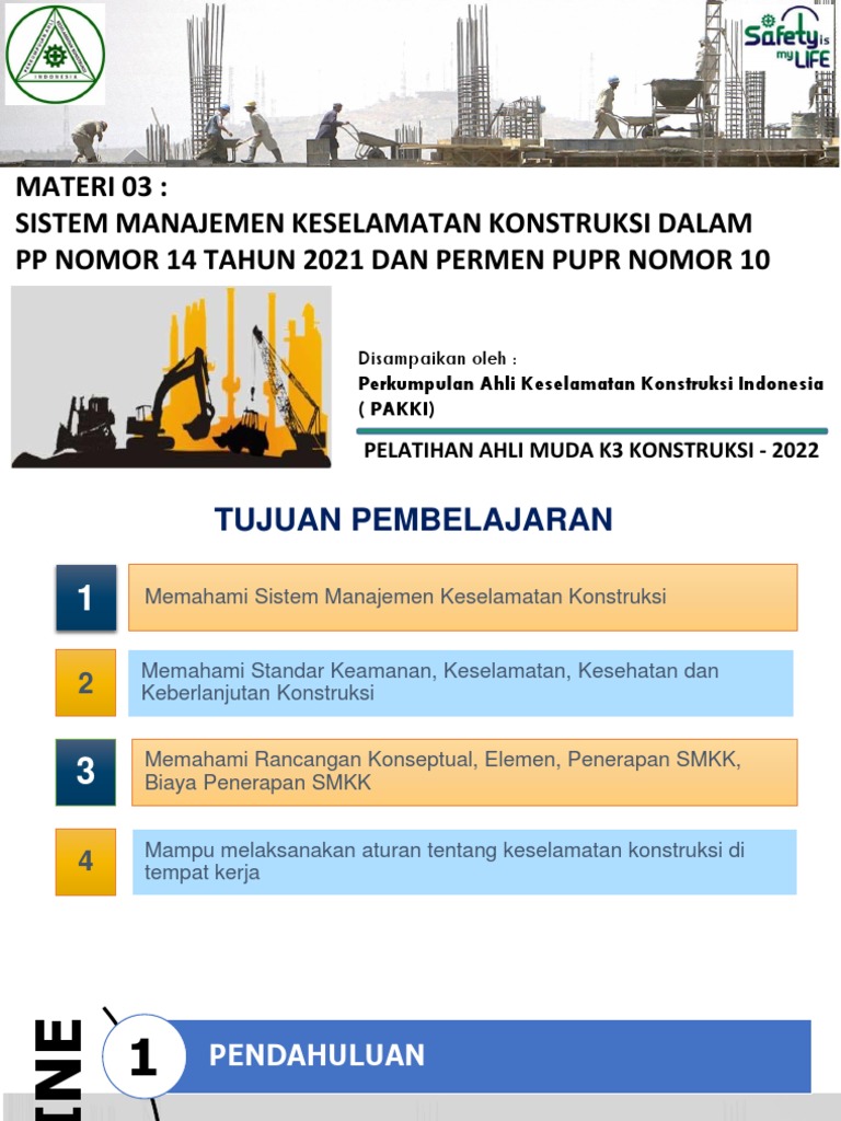 Materi 03 - SMKK Dalam PP 14-2021 Dan Permen PUPR 10-2021 | PDF