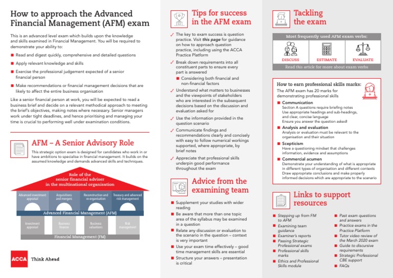 Afm Exam Essentials | PDF