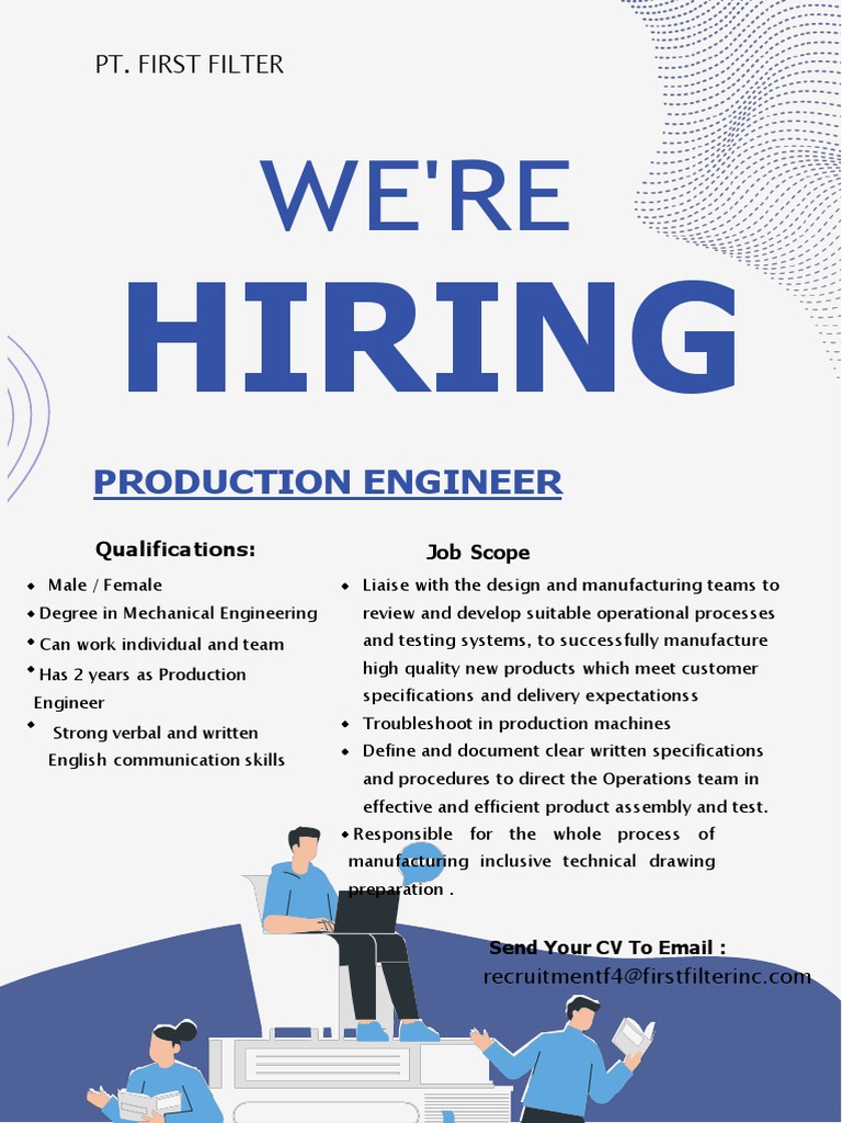 Production Engineer - Vacancy | PDF