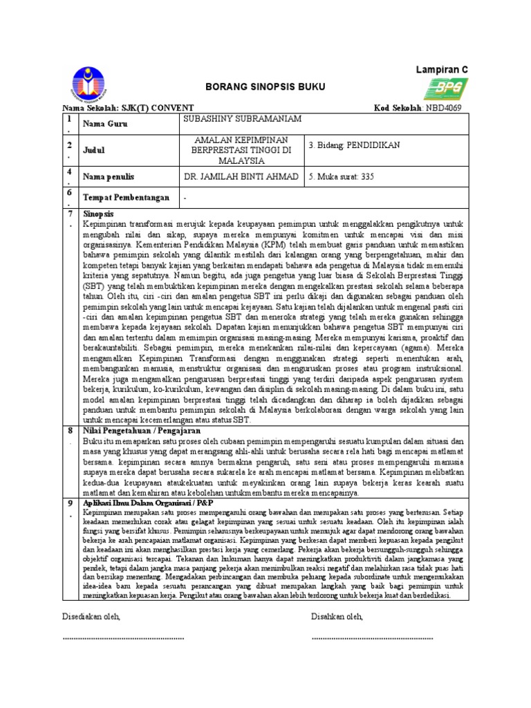 Amalan Kepimpinan Berprestasi Tinggi | PDF