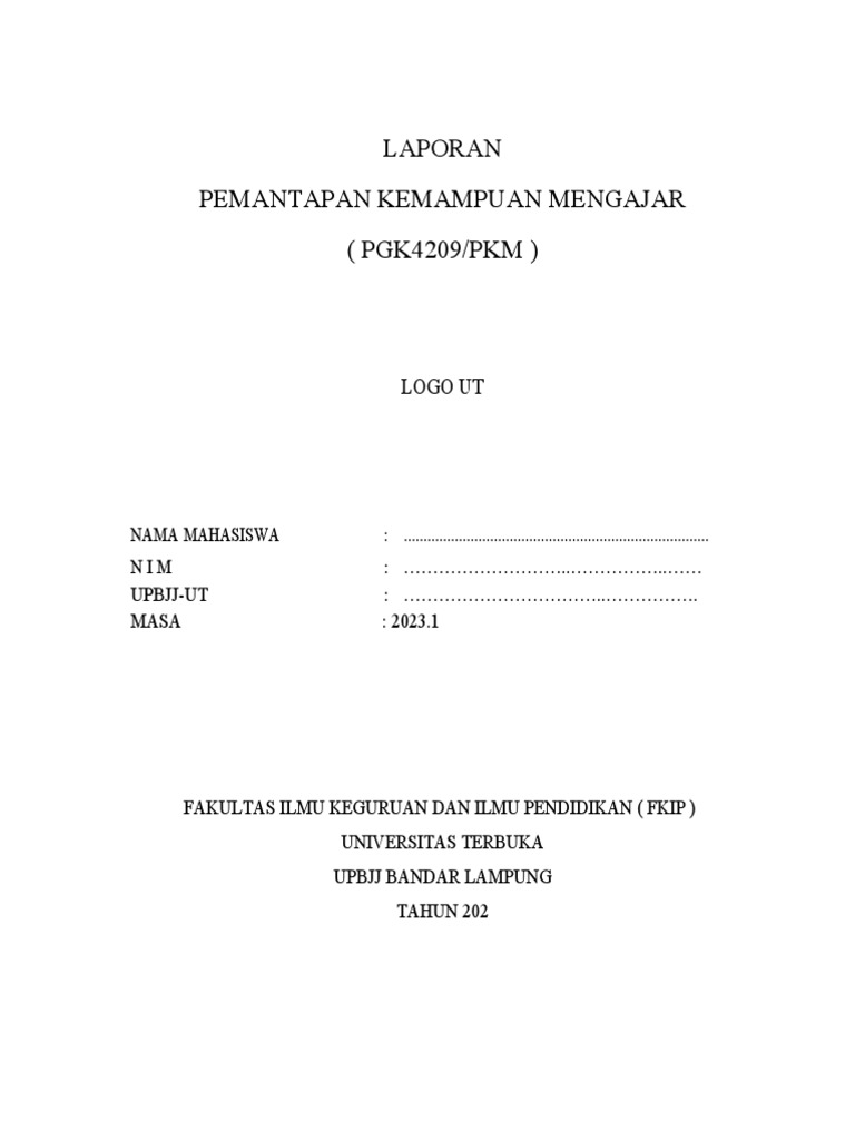 Laporan PKM Baru | PDF