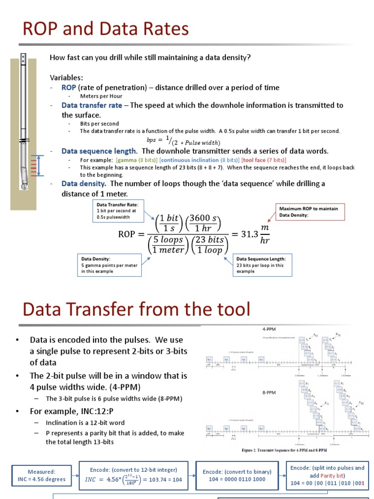 ROP and Data Rates | PDF | Bit Rate | Bit