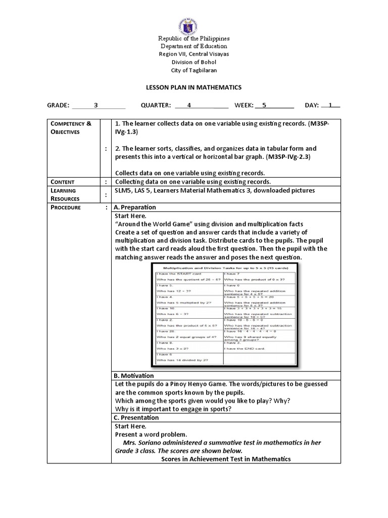 Math3 PLPs Q4 Wk5 Day1-5-QA-done | PDF | Learning | Mathematics