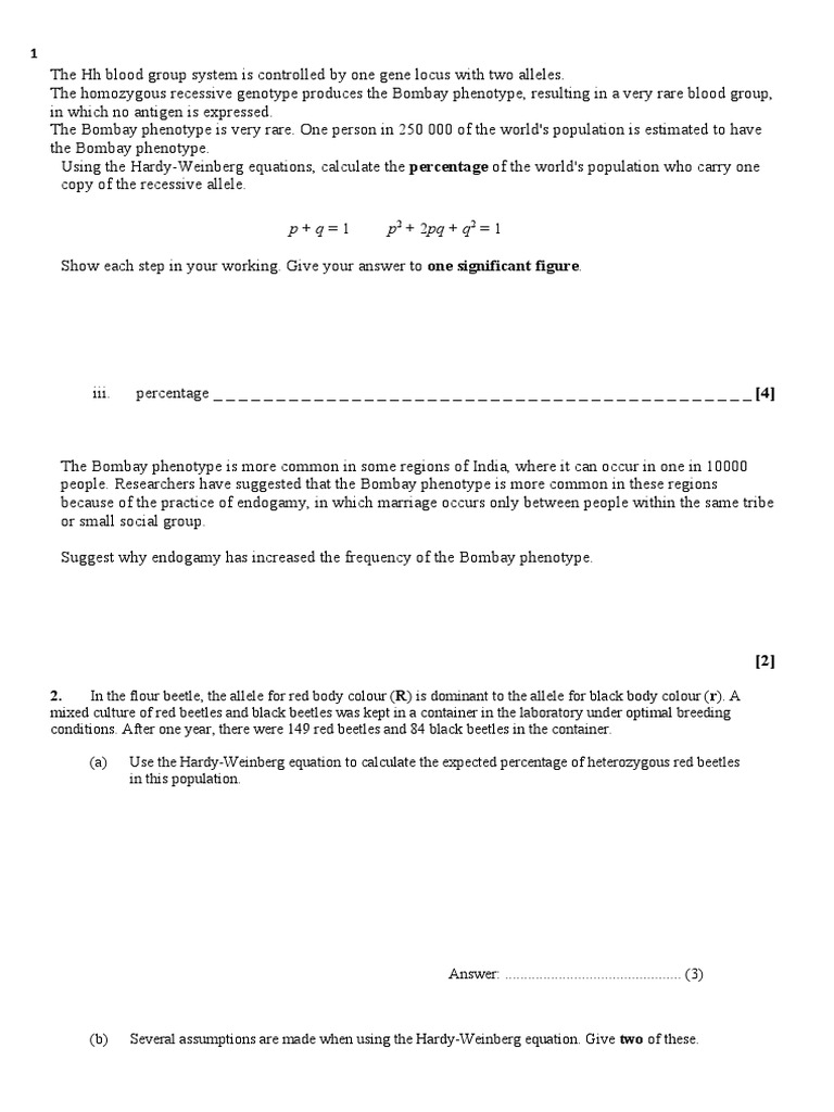 Patterns of Inheritance - Revision 2 | PDF | Genotype | Dominance ...