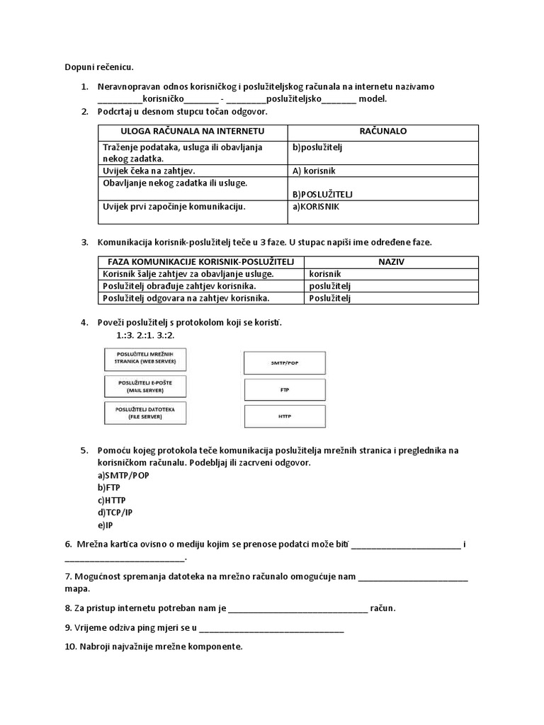 Ponavljanje - 1 Cjelina | PDF