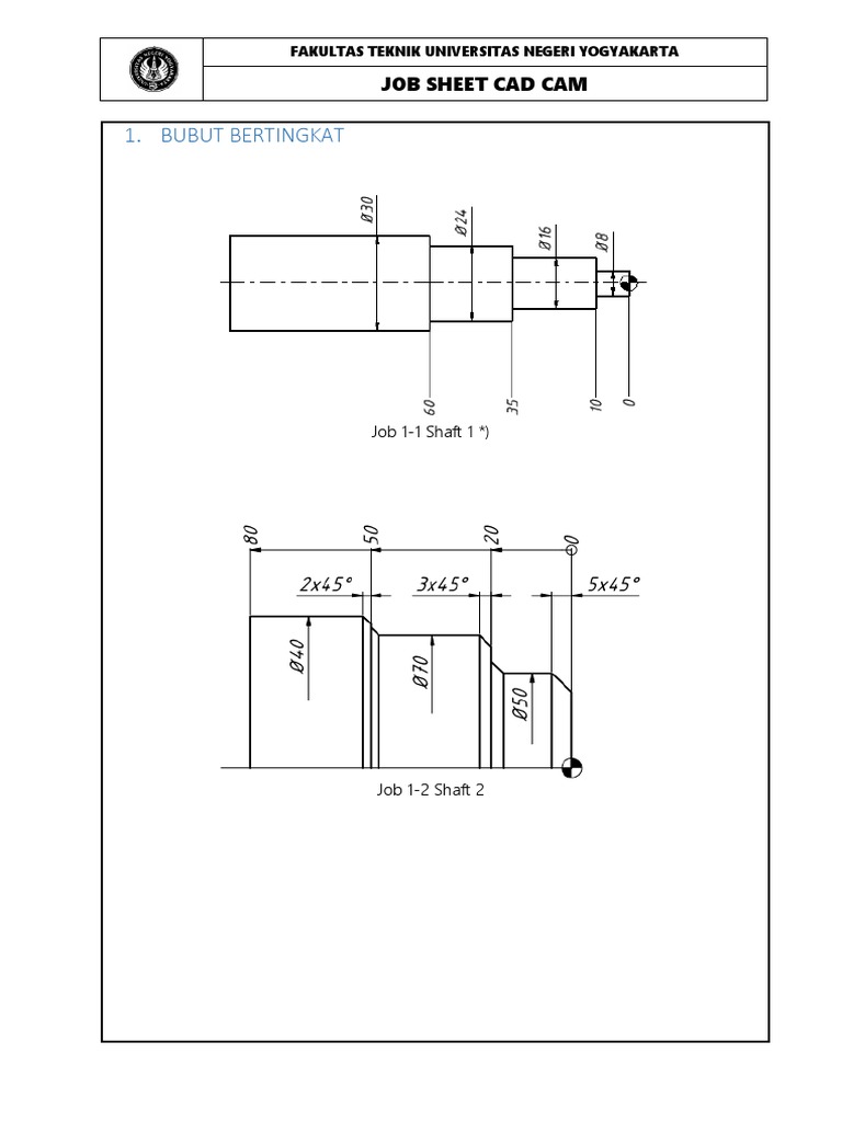 Bahan Ajar Jobsheet Teori Cadcam | PDF