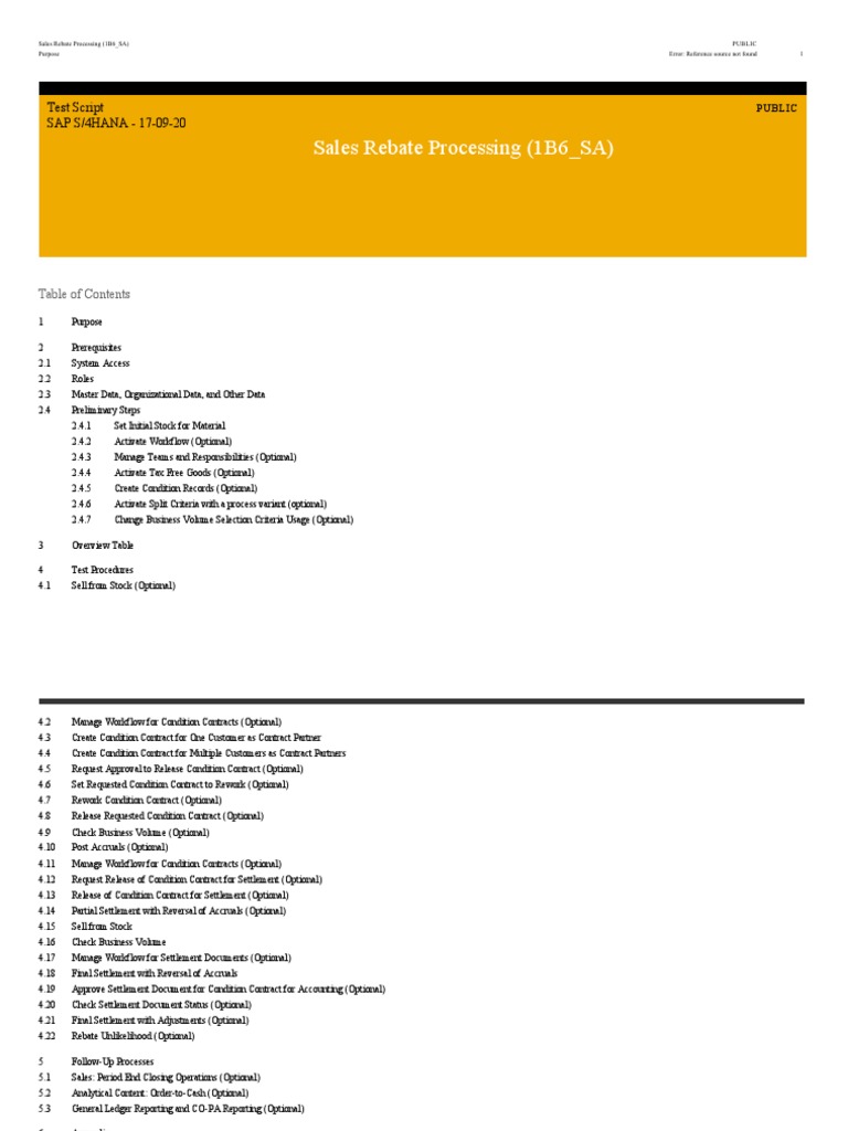 1b6 S4hana2020 BPD en Sa | PDF