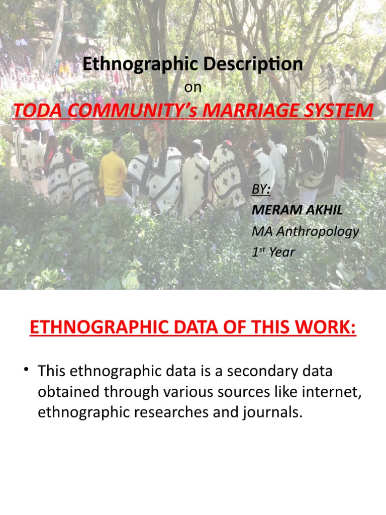 Ethnographic Description - PPTM | PDF | Ethnography | Marriage