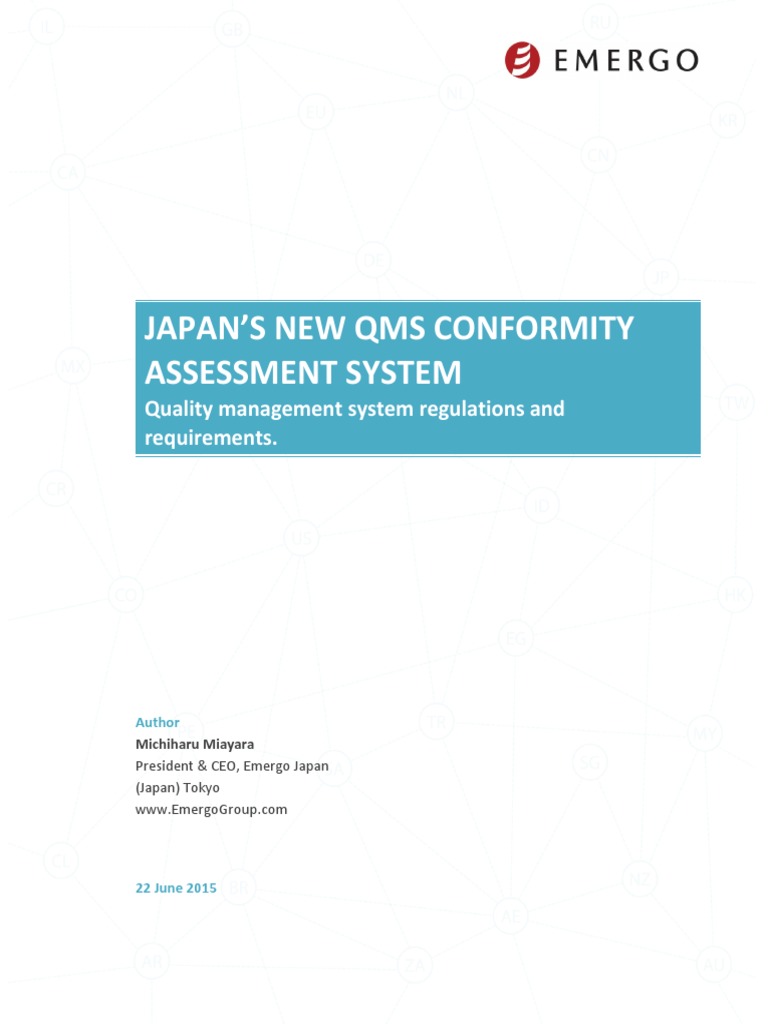 Japan QMS Whitepaper Emergo | PDF | Quality Management System | Medical ...