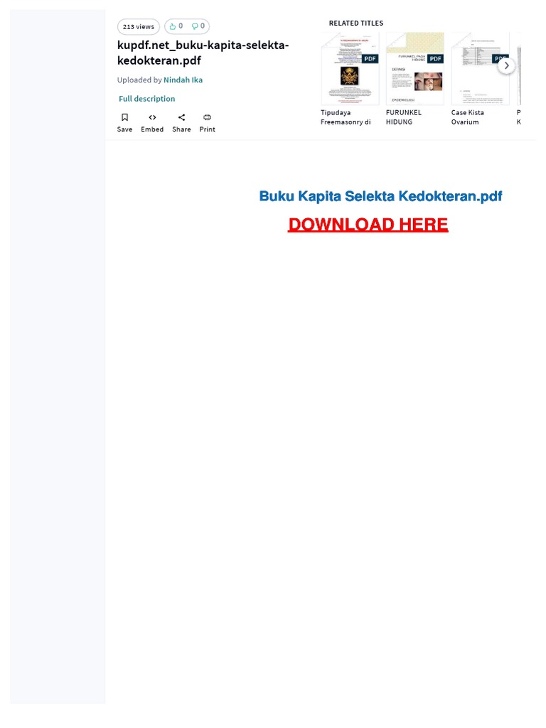 PDF Kupdfnet Buku Kapita Selekta Kedokteranpdf - Compress 1 | PDF