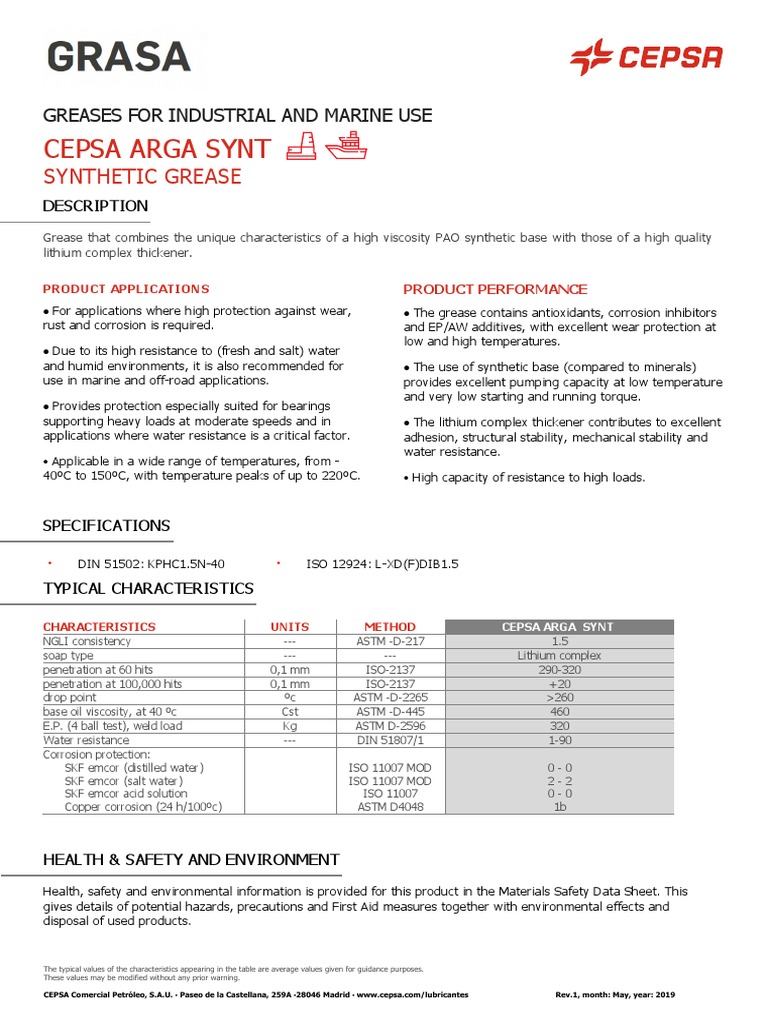 Cepsa Arga Synt | Download Free PDF | Corrosion | Wear