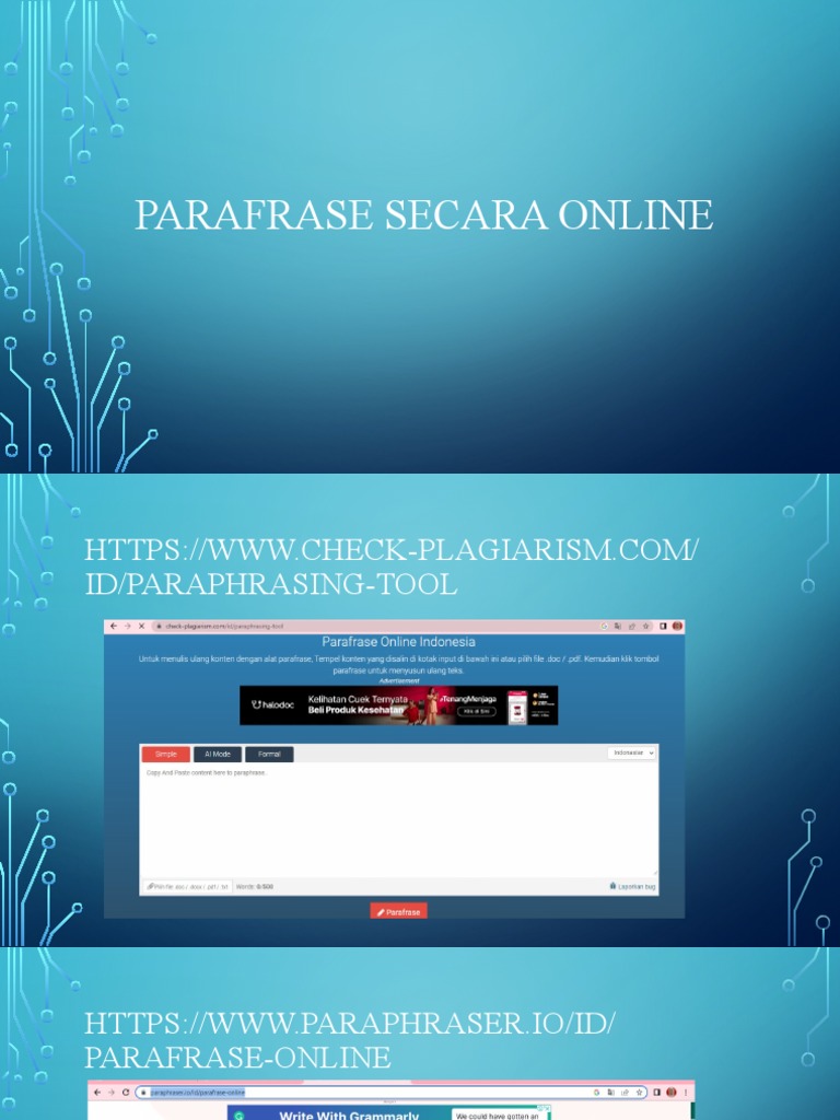 Parafrase Secara Online | PDF