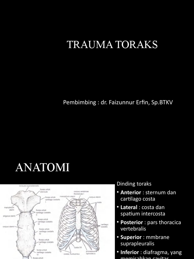 Trauma Toraks | PDF | Seni