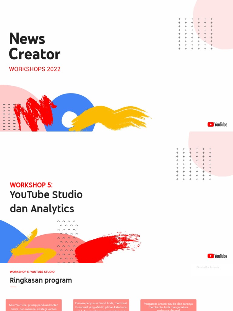Workshop 5 YouTube Studio Id | PDF