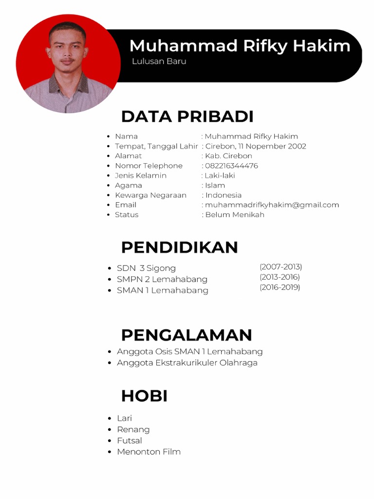 CV M Rifky Hakim | PDF
