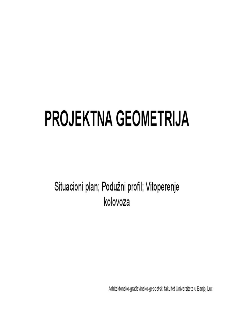 03 Projektna Geometrija | PDF