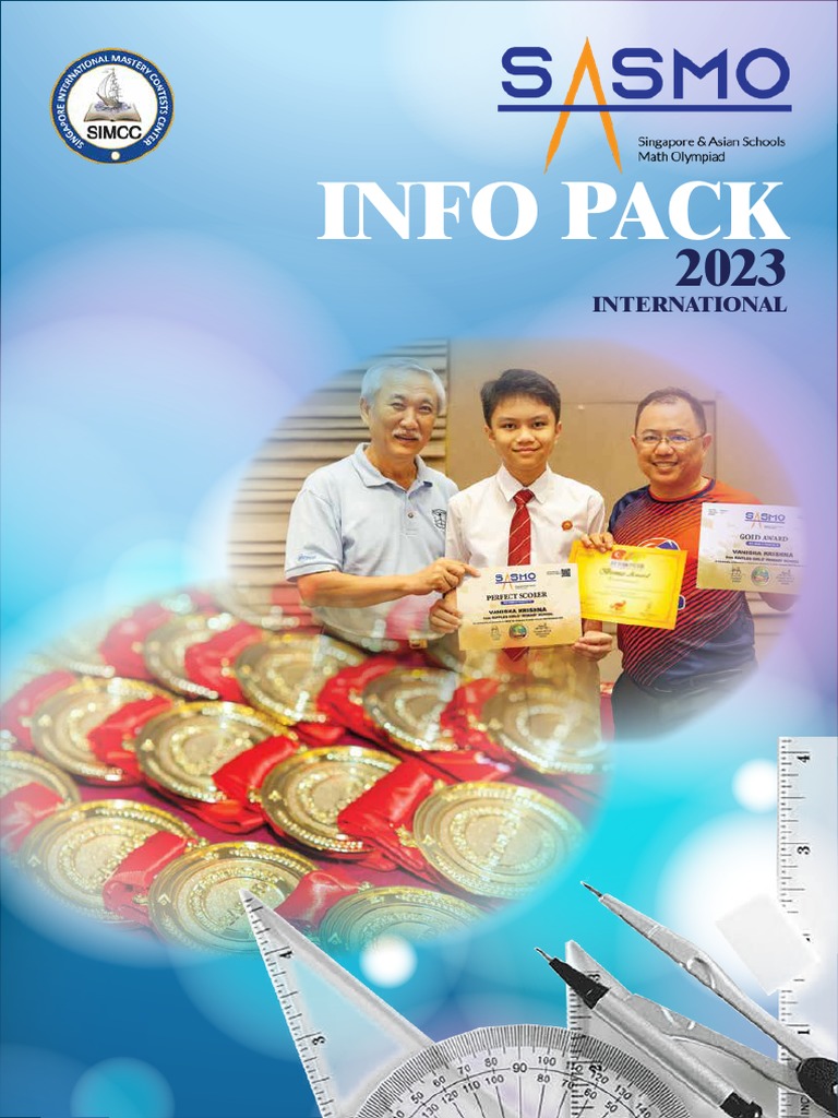 SASMO 2023 Info Pack and Awards | PDF | Numbers | Statistics