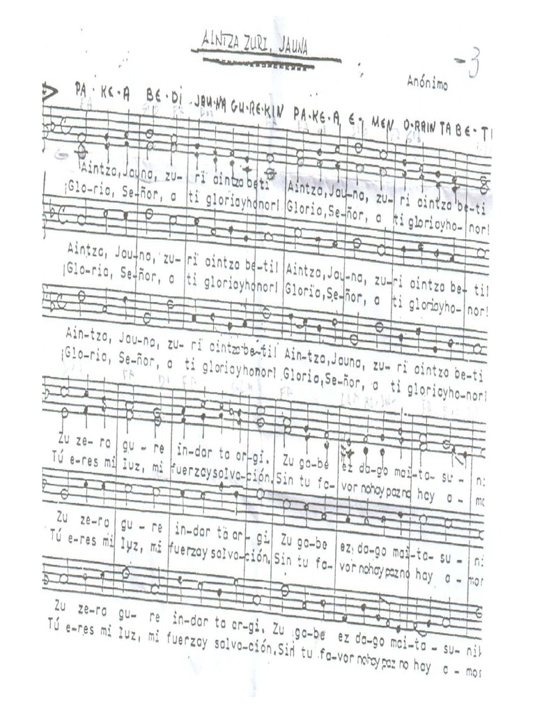 Aintza Zuri Jauna | PDF