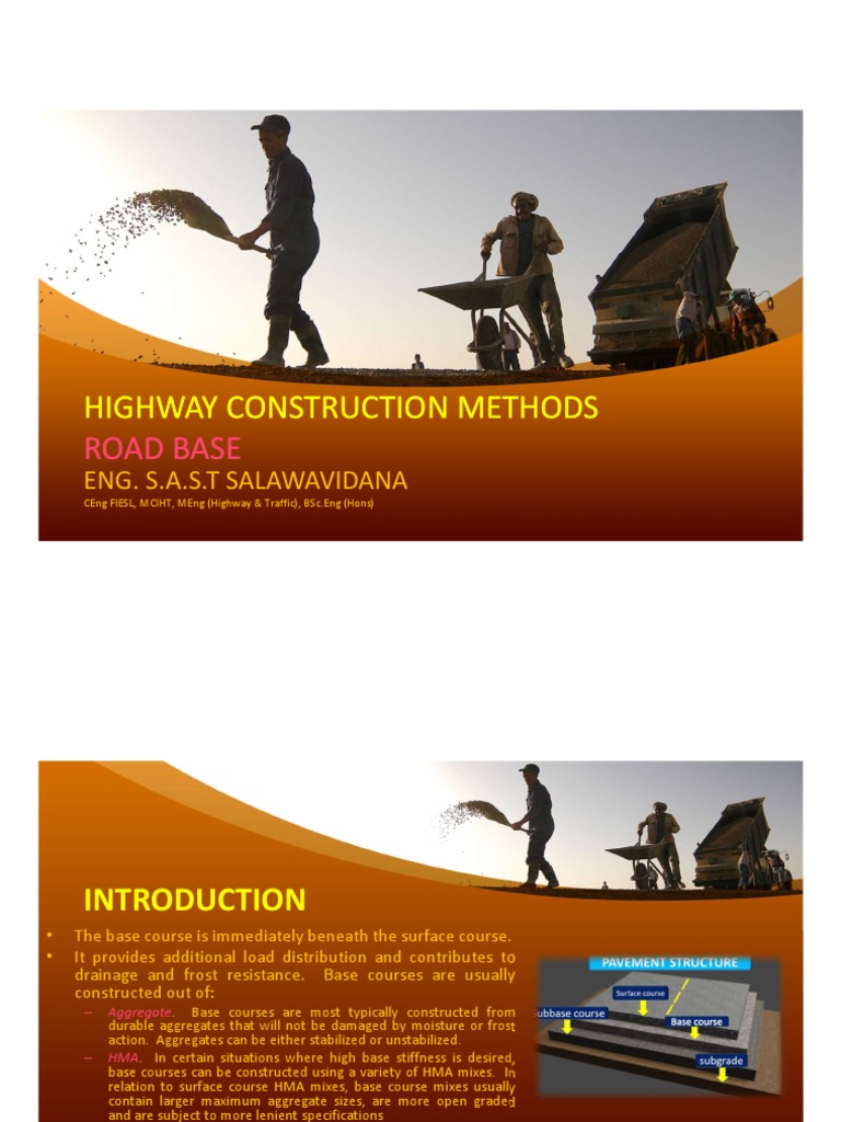 Highway Construction Methods-Road Base | PDF | Road | Construction Aggregate