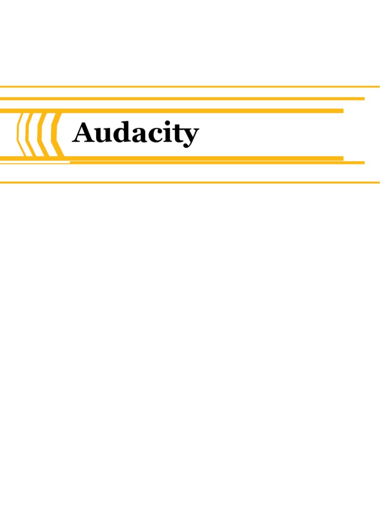 4-Introduction To Audacity | PDF | Podcast | System Software