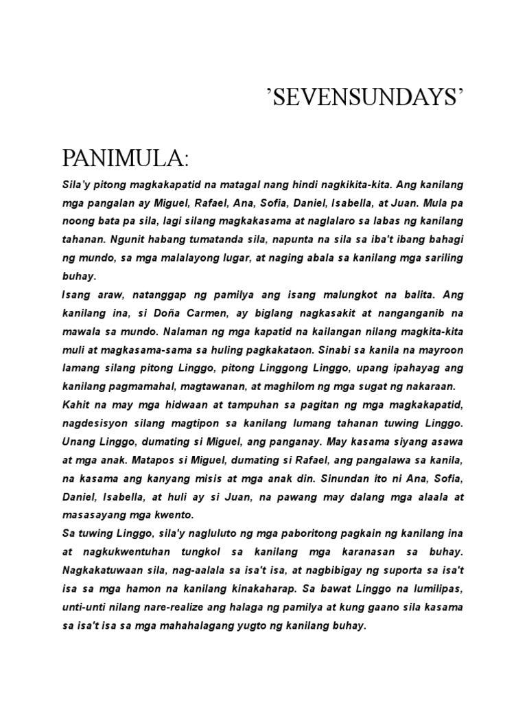SEVEN-SUNDAYSs | PDF
