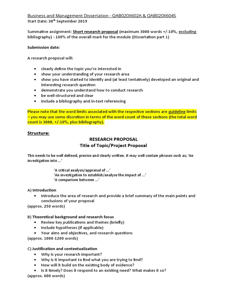 PROPOSAL Part 1 Summative Assignment Guidelines and Assessment Grid ...